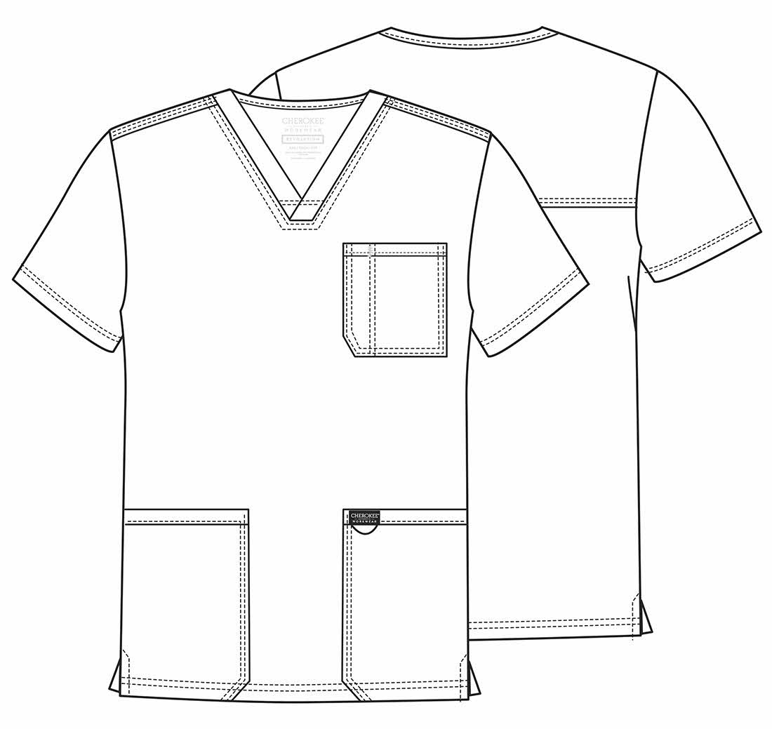 Cherokee Revolution Mens V-Neck Top | WW670_CIE